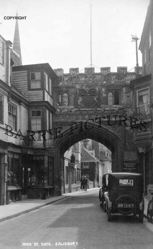 Salisbury, High Street Gate c1945 • V&E Prints