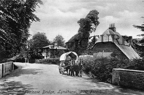 Lyndhurst, Foxlease Bridge c1890 • V&E Prints
