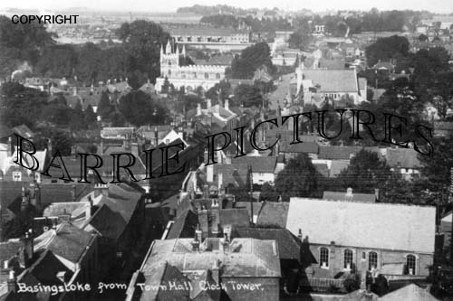 Basingstoke, from Town Hall Clock Tower c1930 • V&E Prints